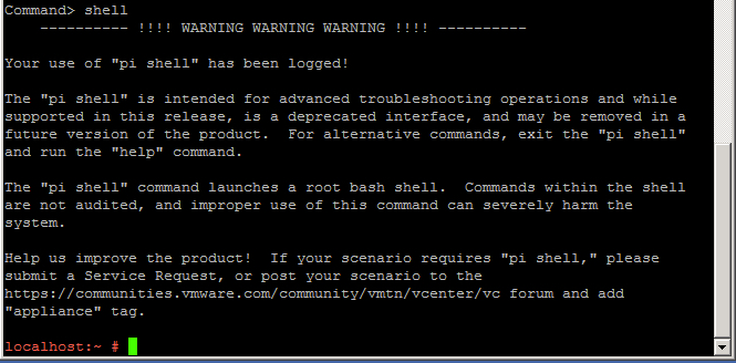 vSphere VCSA 6.x – Enabling Bash Shell (SCP Access) – DavidRing.ie