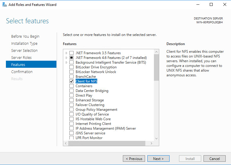 Windows 2016 – Mount An NFS Share – DavidRing.ie
