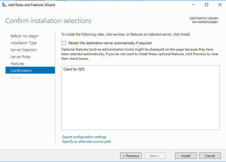 Windows 2016 – Mount An NFS Share – DavidRing.ie