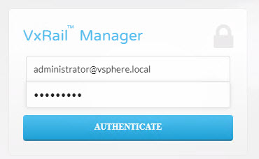 VxRail Manager 4.5 – View Version Number – DavidRing.ie