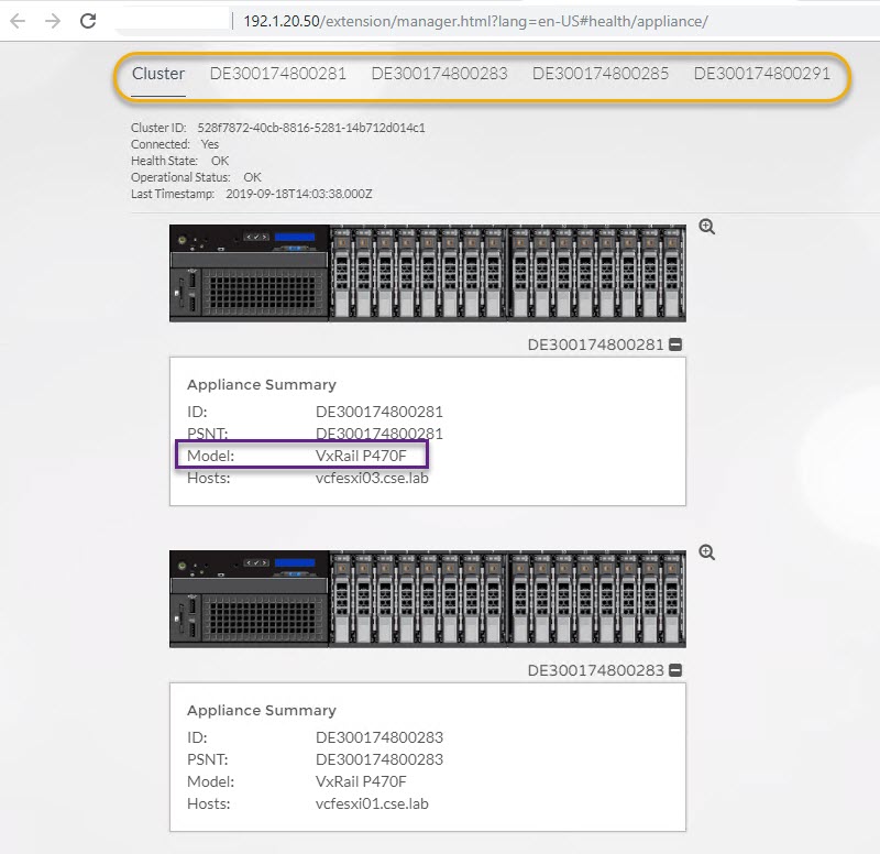 VxRAIL – Lookup MODEL & PSNT – DavidRing.ie